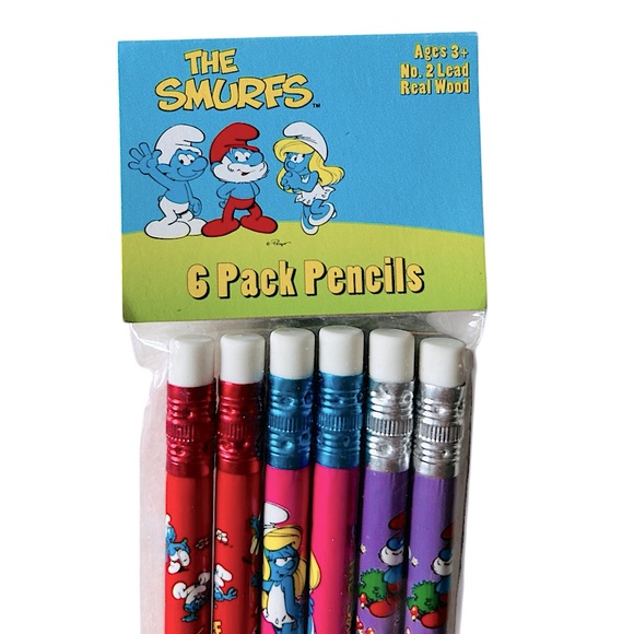 Innovative Designs | Office | New Pencils Vintage The Smurfs 6 Pack ...